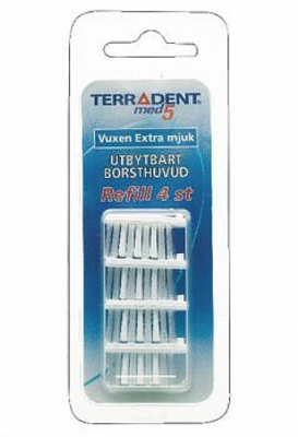 Terradent med5 Vuxen X-mjuk i blister 4 refiller | Refill: Utby