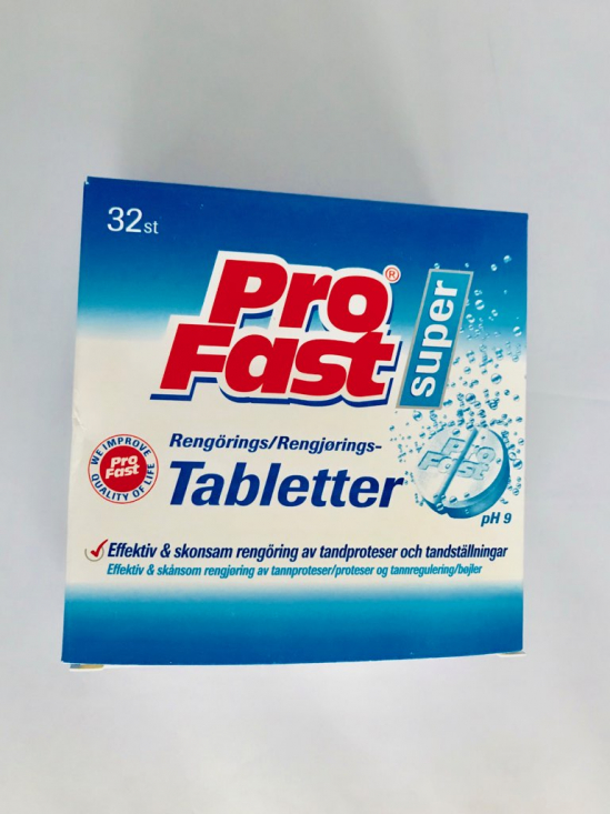 Köp ProFast protes Rengöringstabletter på Tandshopen