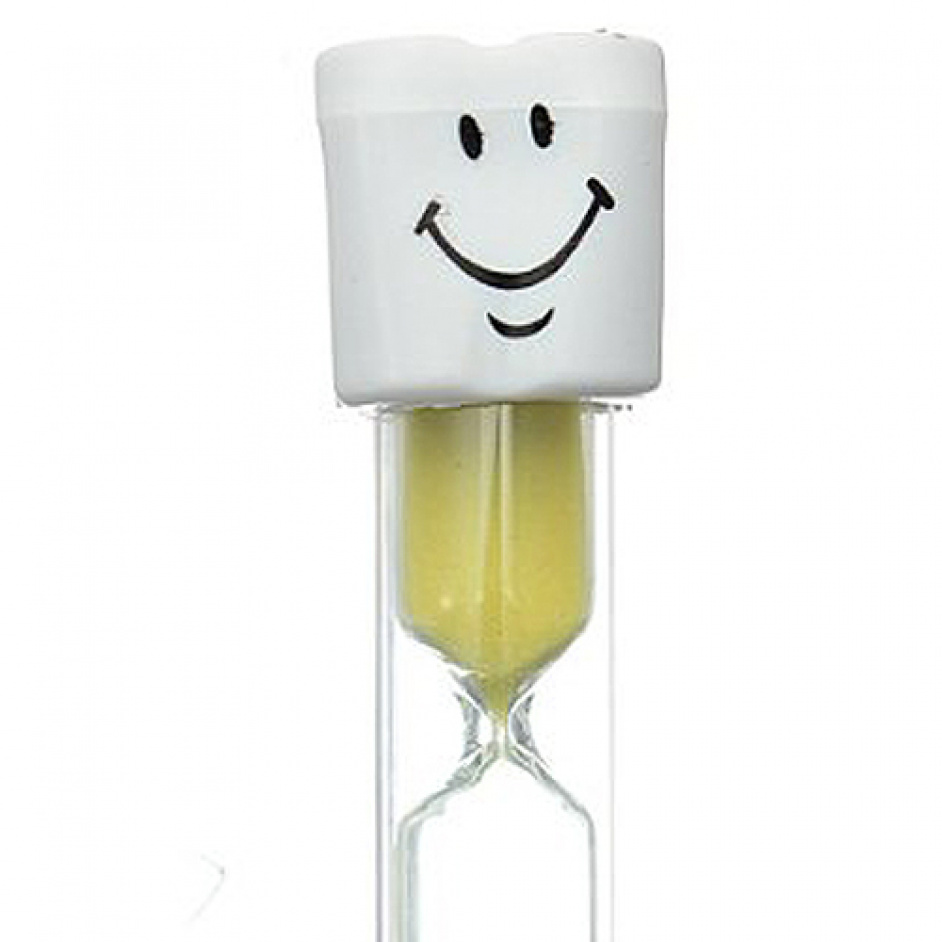 Timglas med Smile Gul 3 minuter - Tandshopen.se